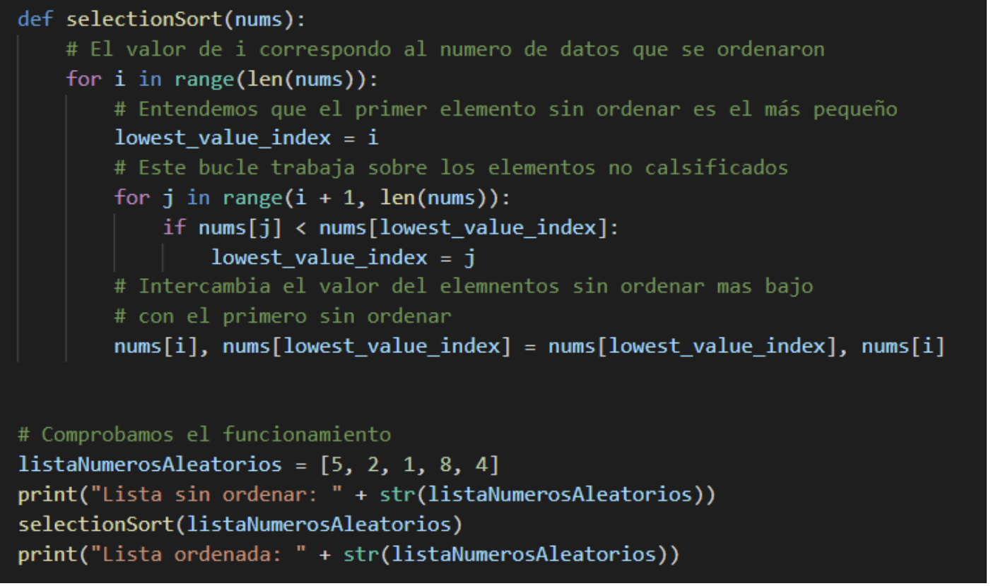 Tipos de Algoritmos de Ordenación en Python - Másteres Online Nº 1 ...