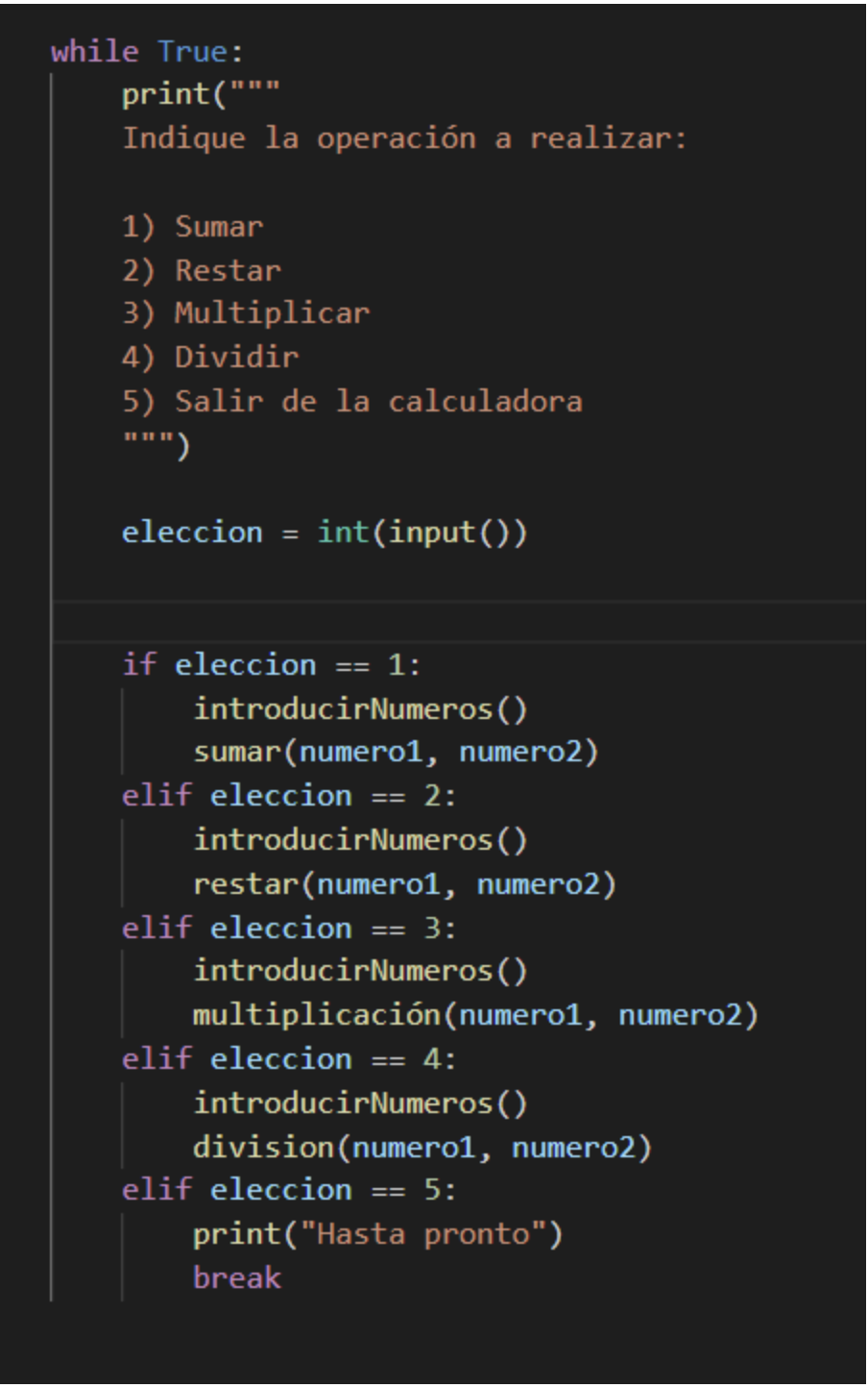 Crear una calculadora en Python - EIP