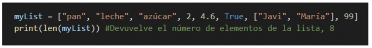 Crear una Lista en Python - Másteres Online Nº 1 Empleabilidad